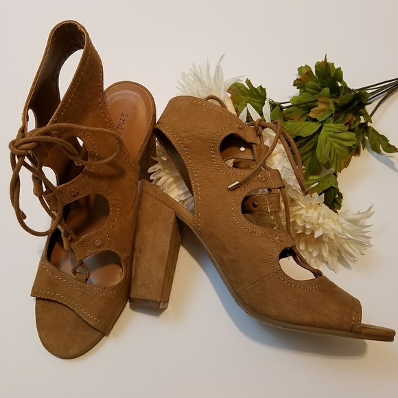 Indigo | Shoes | Indigo Road Babel Block Heel Sandals Tan New | Poshmark